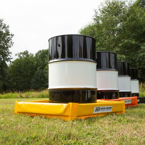 ESP Yellow PVC Collapsible Mini Berms | MacMor Industries