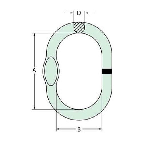 Macline 3/4" Grade 100 Oblong Master Links | MacMor Industries