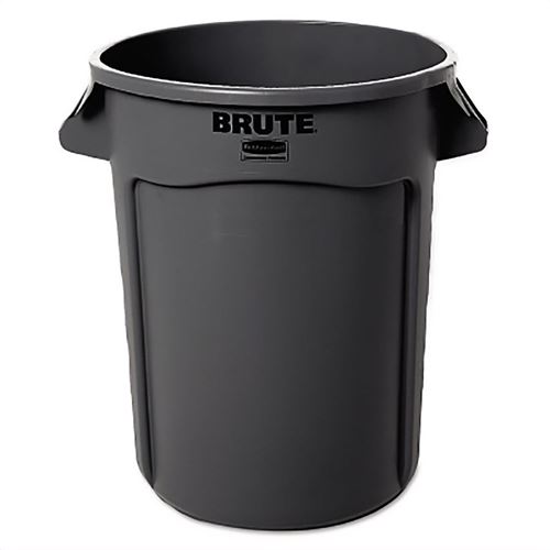 Rubbermaid BRUTE Grey Vented Garbage Containers | MacMor Industries