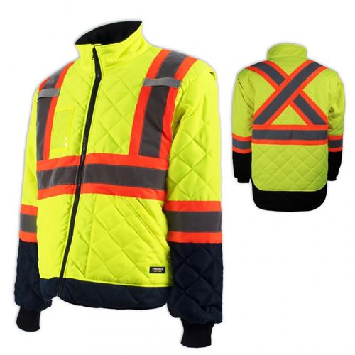 TERRA® Hi-Vis Lined Yellow Freezer Jacket | MacMor Industries